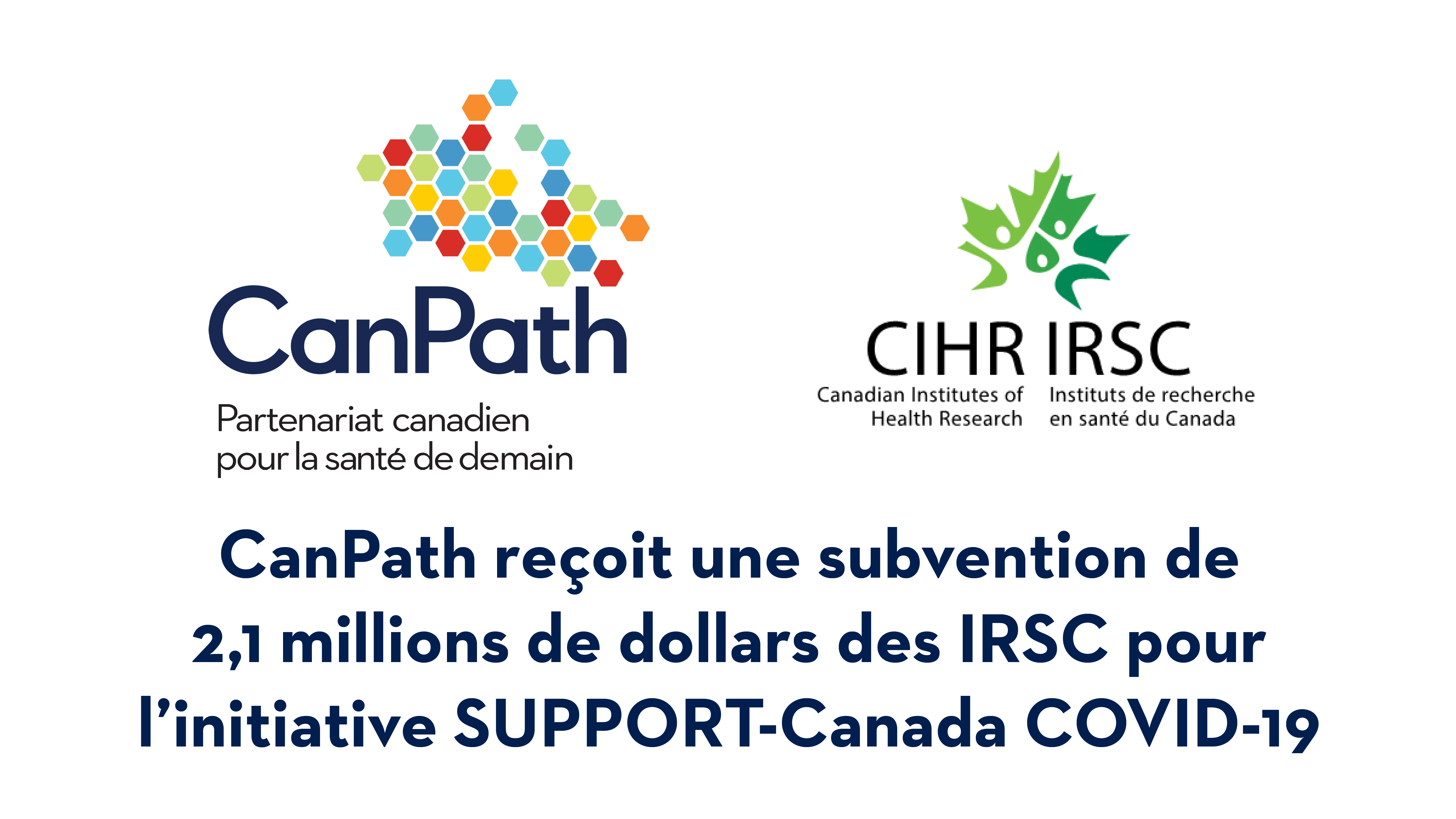 CanPath reçoit une subvention de 2,1 millions de dollars des IRSC pour ...